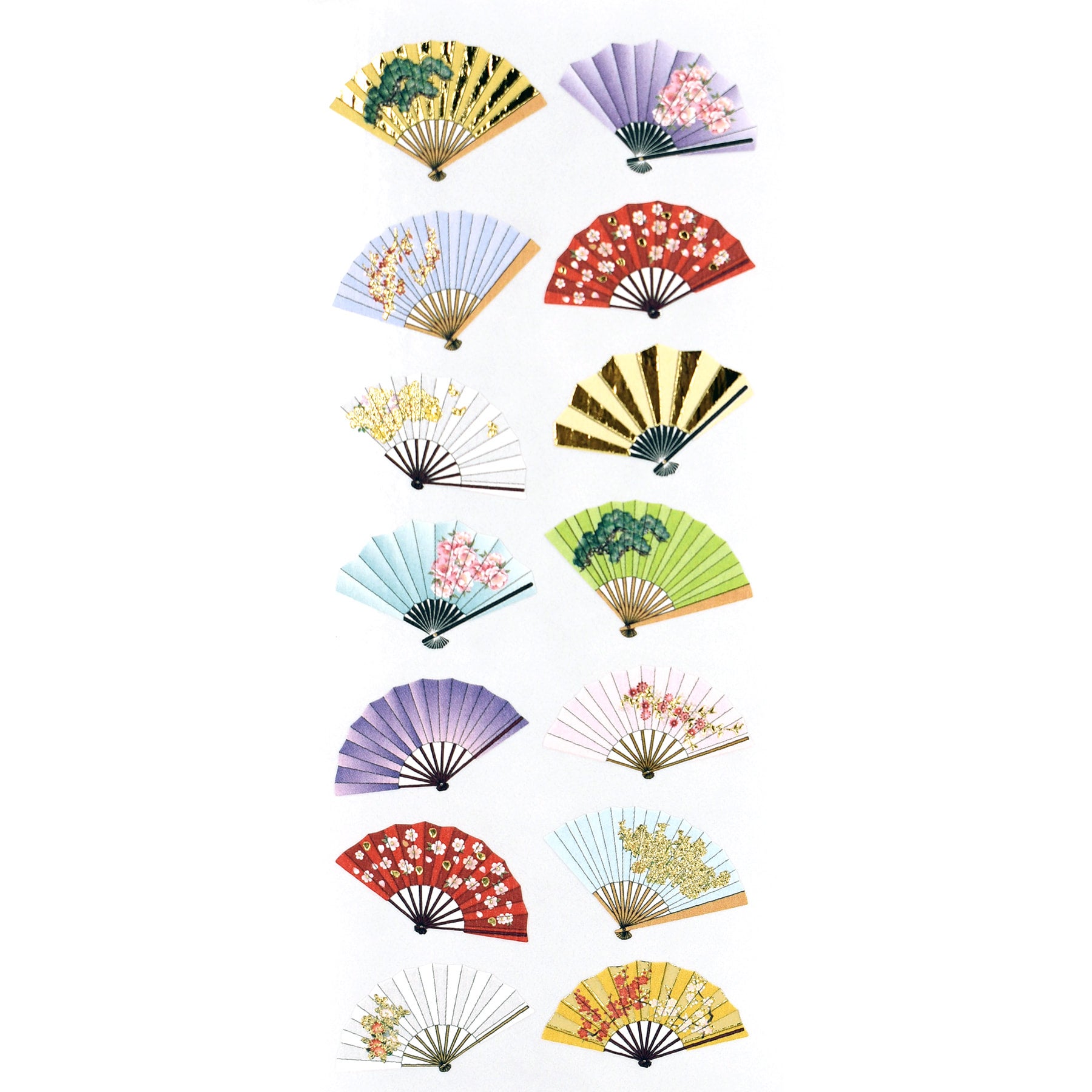 Pretty fans stickers | Itadakimasu Hawaii